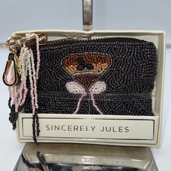 Sincerly Jules | Bags | Sincerely Jules Beaded Coin Purse Pouch Martini ...